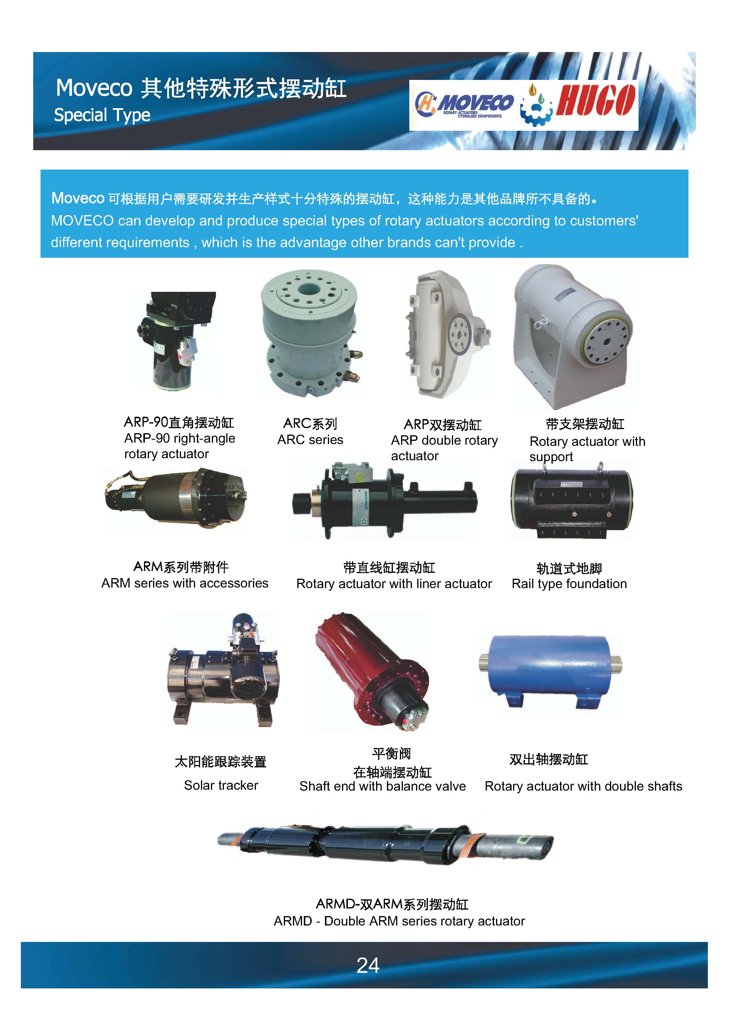 2.液控阀门执行器 - SEIM螺杆泵-Ronzio齿轮泵及同步马达-Moveco摆动油缸-华歌实业